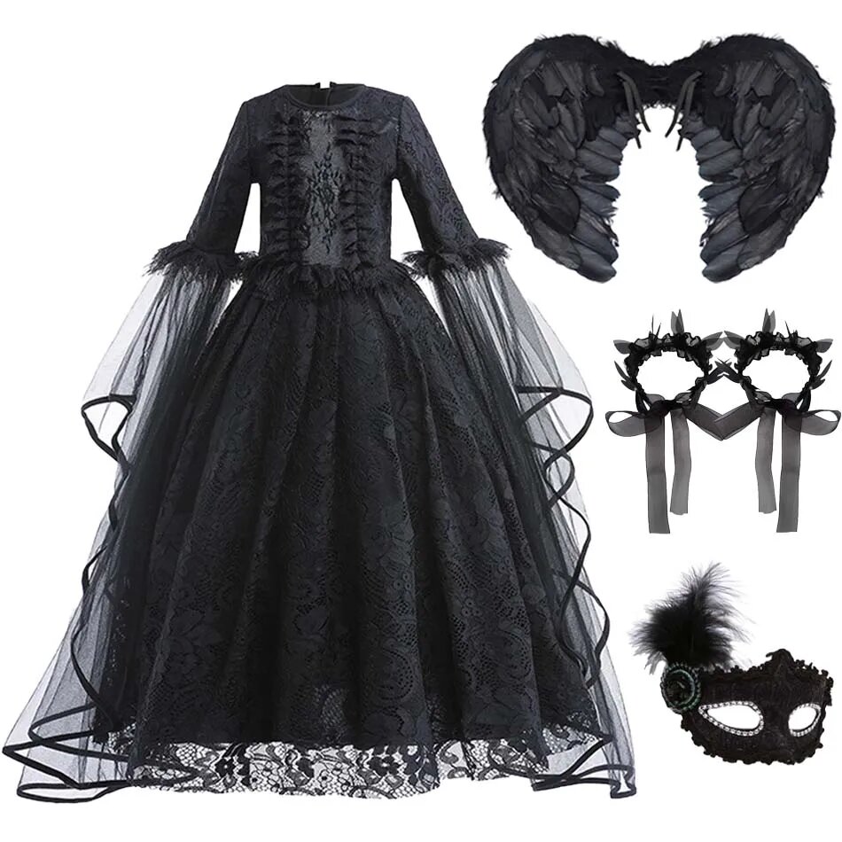 Детское платье Малефисенты Disney черный