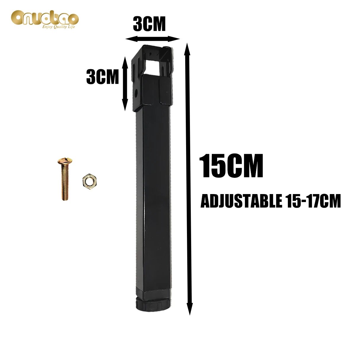 Onuobao опорная стойка для ножек кровати, 3 × 3 зажимные ножки, поддержка кровати, усиление, 15cm