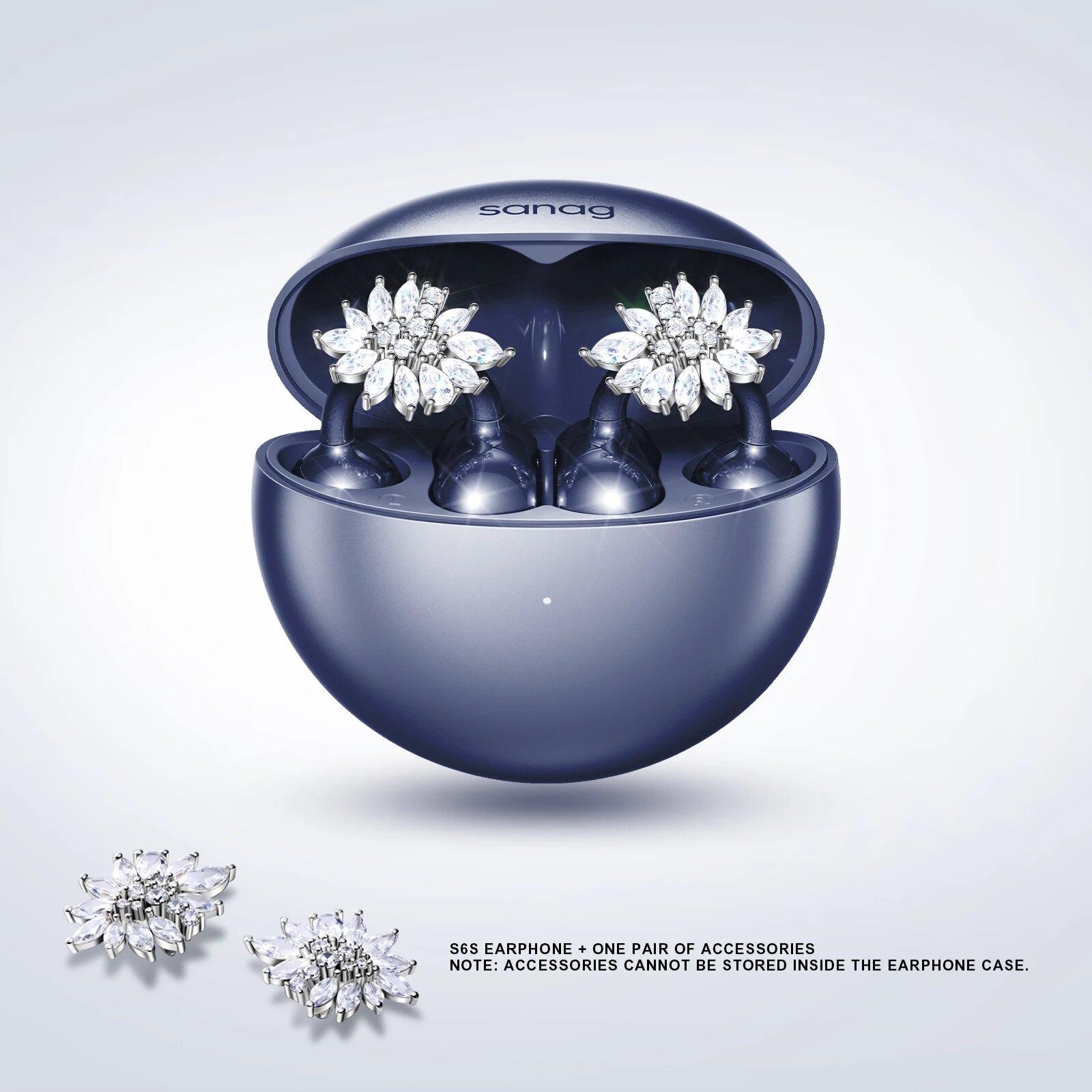 Sanag S6S Pro Беспроводные наушники-клипсы AURORA GLACIER