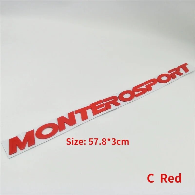 Наклейка Monterosport Red, 57.8*3см