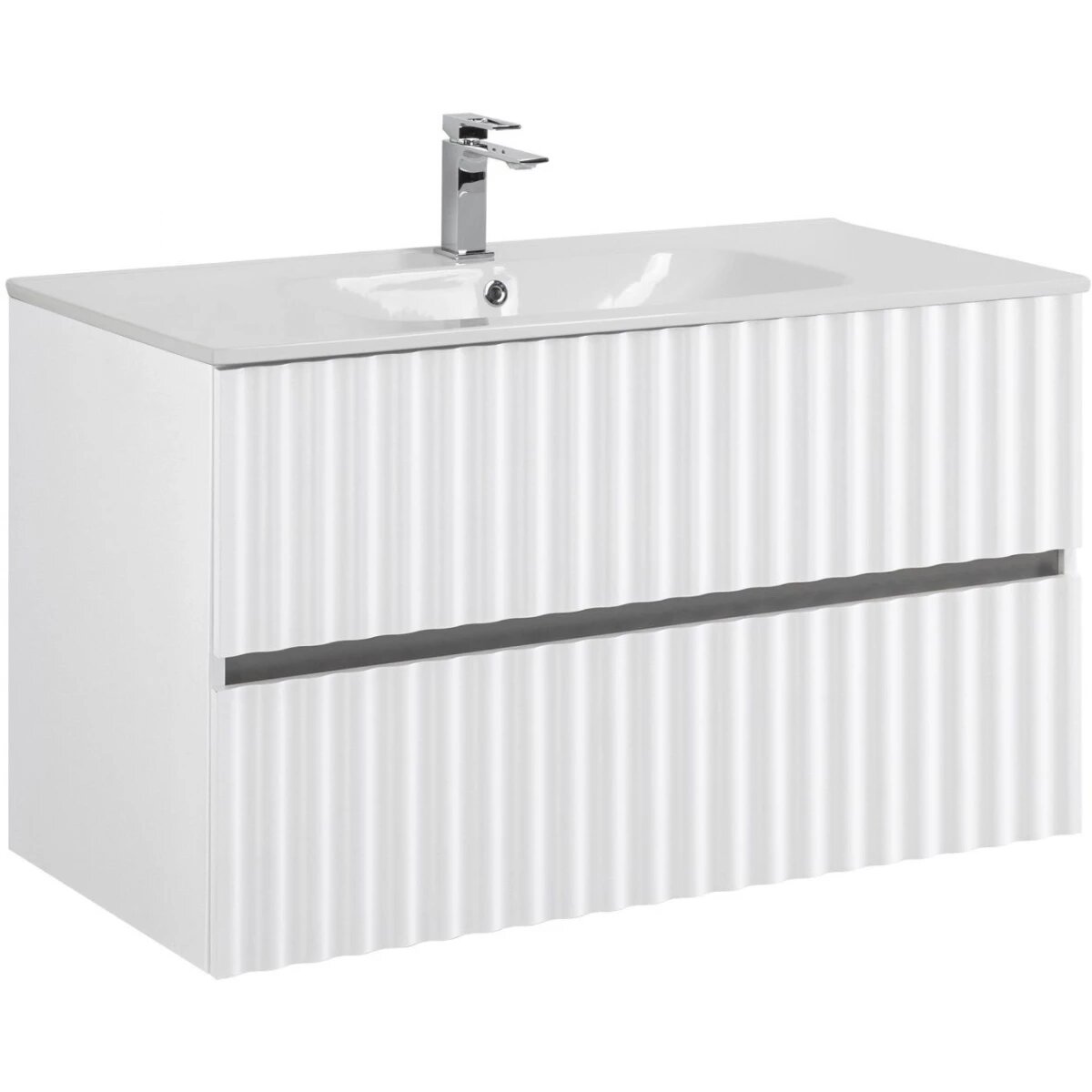 База под раковину Art&Max Еlegant AM-ELEGANT-1000-2C-SO-BM-LED Белый матовый