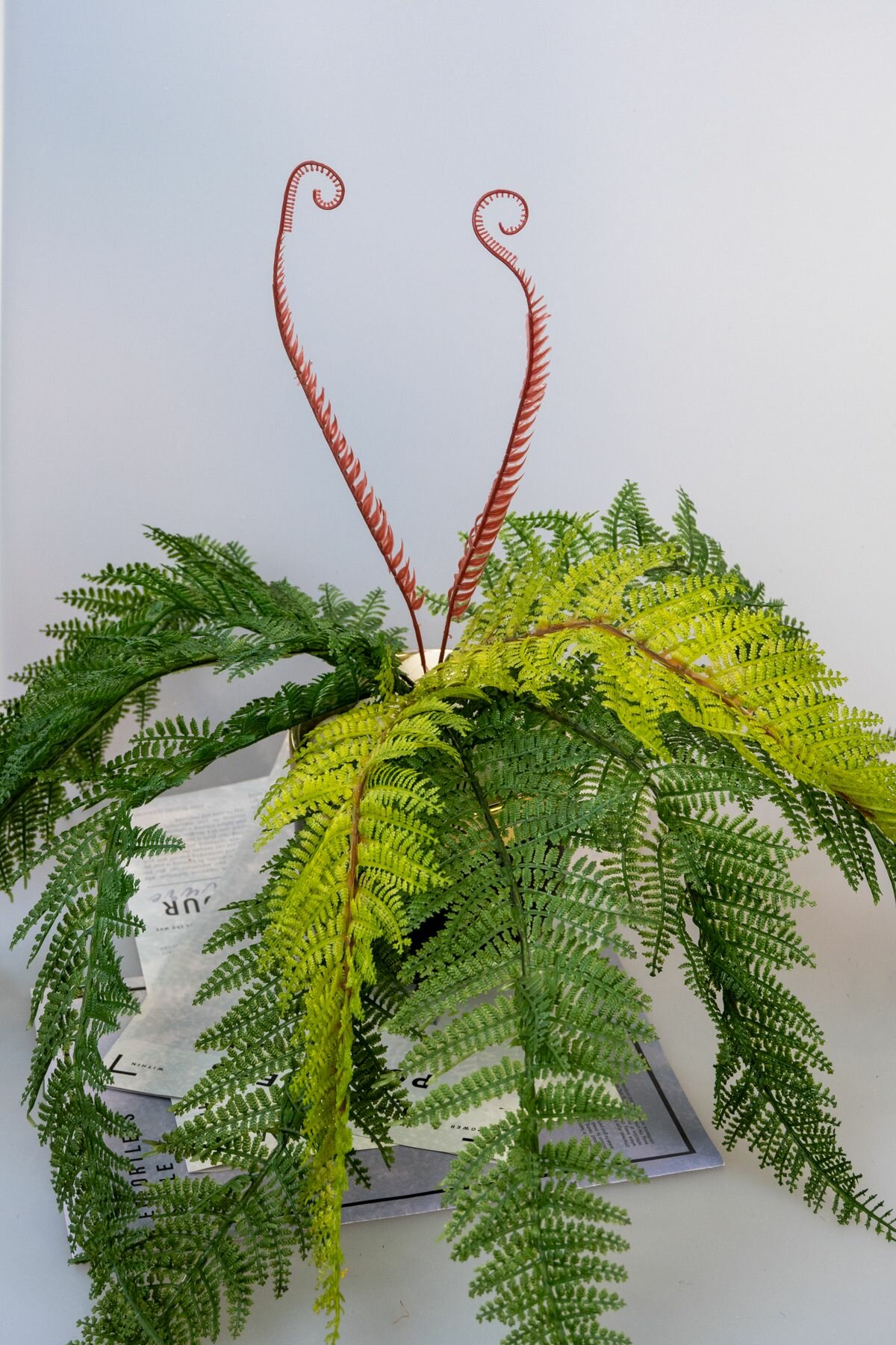 Папоротник искусственный Real премиум для декора интерьера в кашпо на улицу 60 см цветы для сада