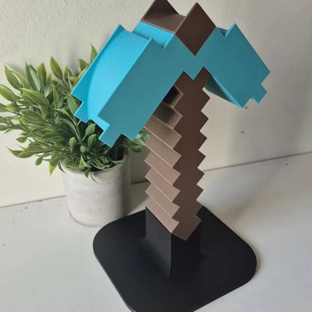 Держатель для наушников Minecraft - Подставка для наушников в стиле Minecraft с фигуркой меча — фото 1