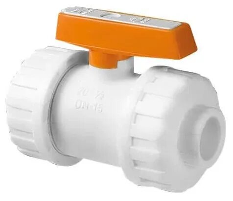 Кран шаровый полипропиленовый PPRC 25 TUM PLASTIK, фитинг для агрессивных сред в трубах пнд