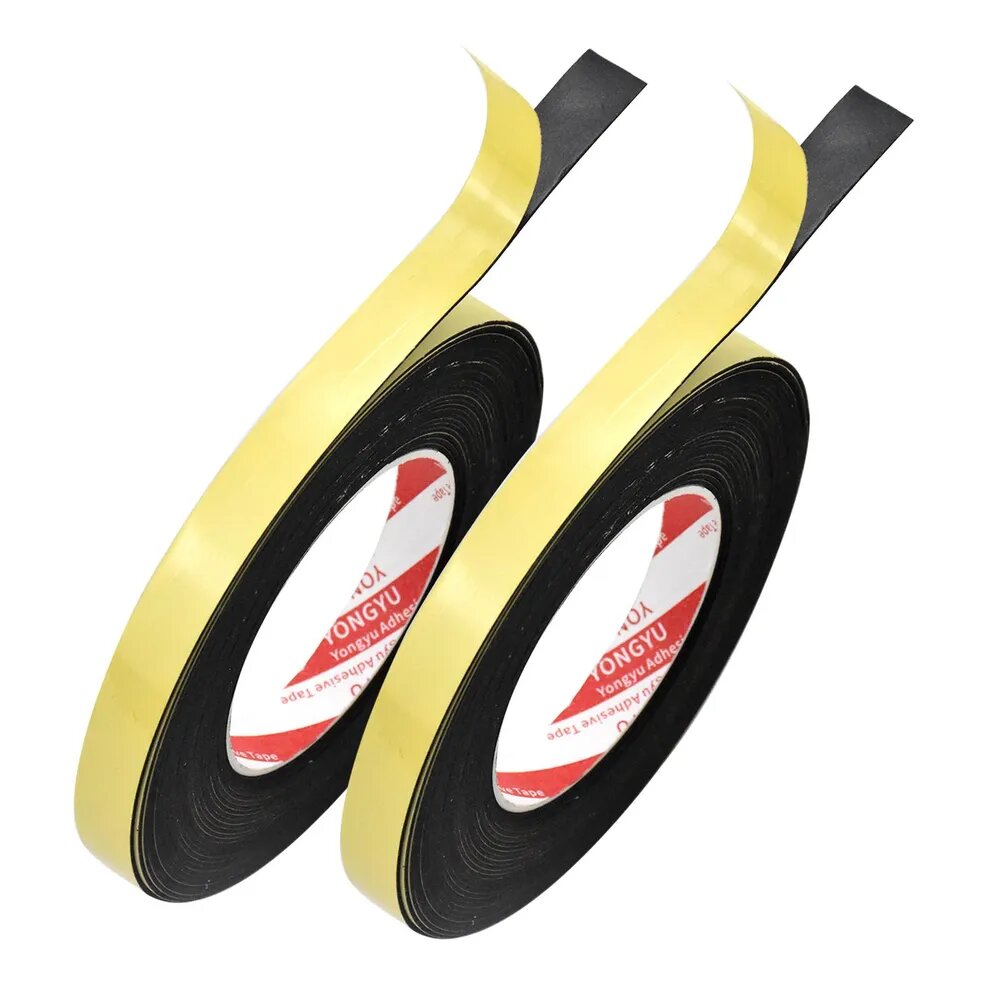 2 рулона Уплотнительная самоклеящаяся лента СУЛ 15мм-10мм - 10 метров для окон и дверей (уплотнитель, утеплитель, шумоизоляция, антискрип для автомобиля)