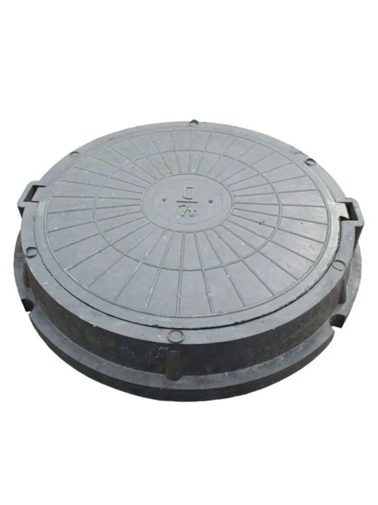 Люк канализационный 750х630х545х95 мм, 7т, 70 кН, полимер