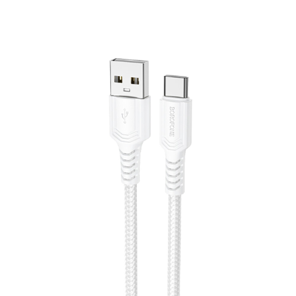 Кабель USB - Type-C Borofone BX116 Certain, 1.0м, 3,0А, цвет: белый