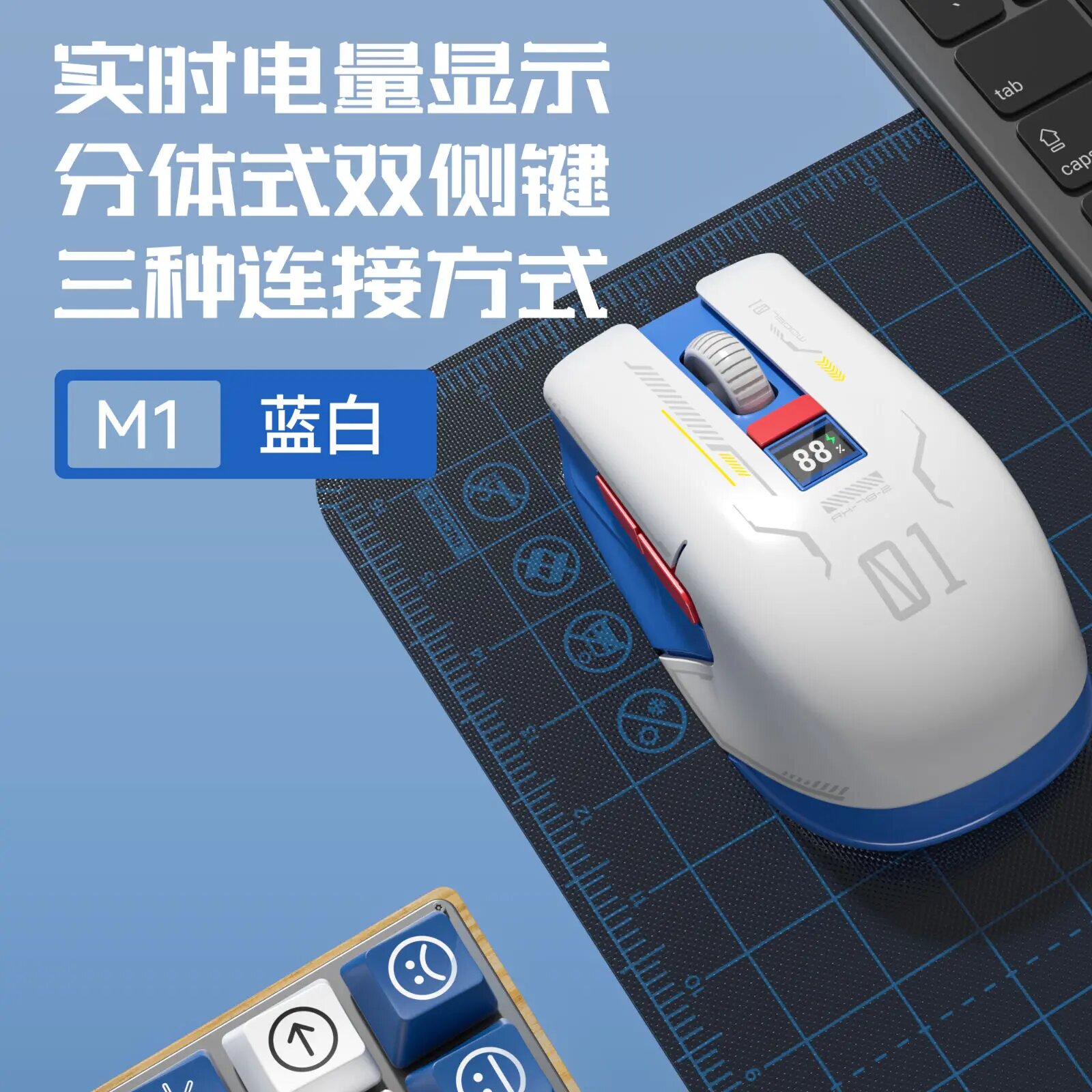 Dual-Mode 2.4G/Bluetooth Optical Mouse DPI Adjustment E-sports Office Gaming Mice Silent Ergonomic Mause For Laptop iPad Tablet