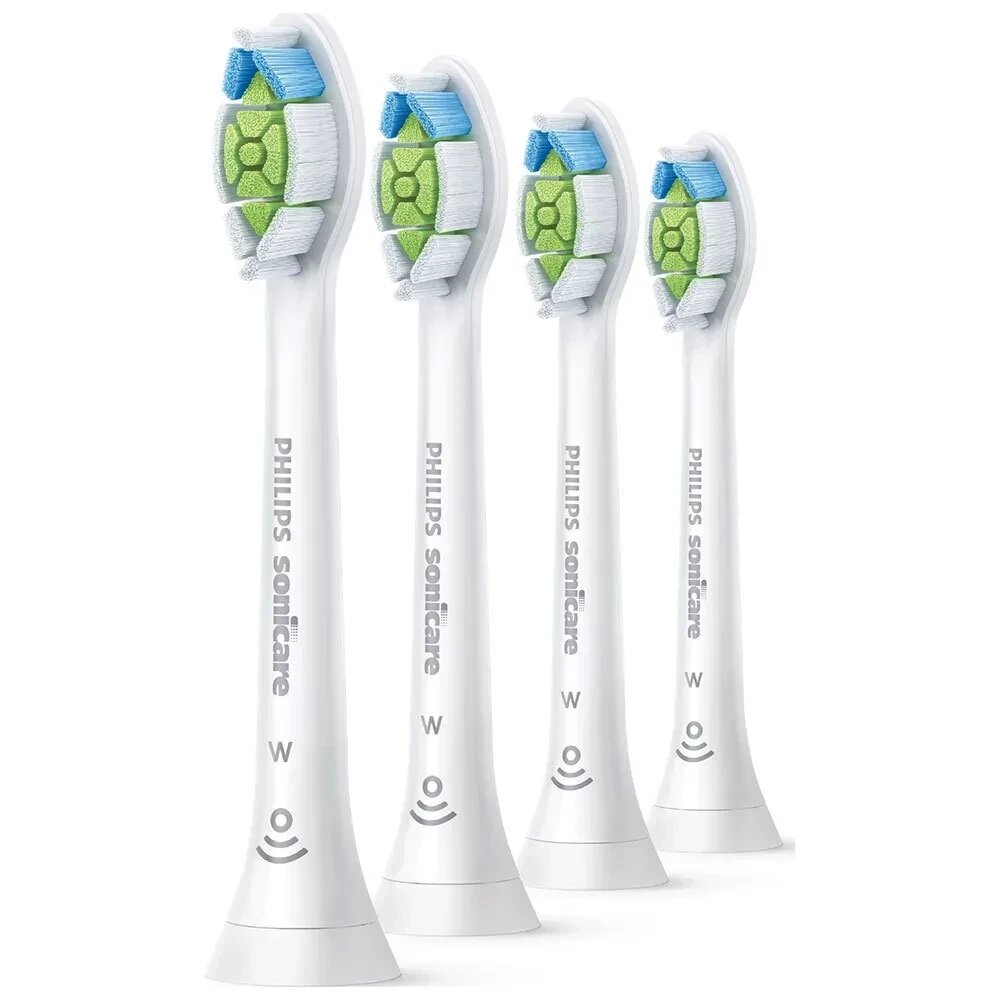 Насадки для зубной щетки оригинал! Philips Sonicare W2 Optimal White HX6064/87 (HX6064/12) для блестящего отбеливания, 4 штуки
