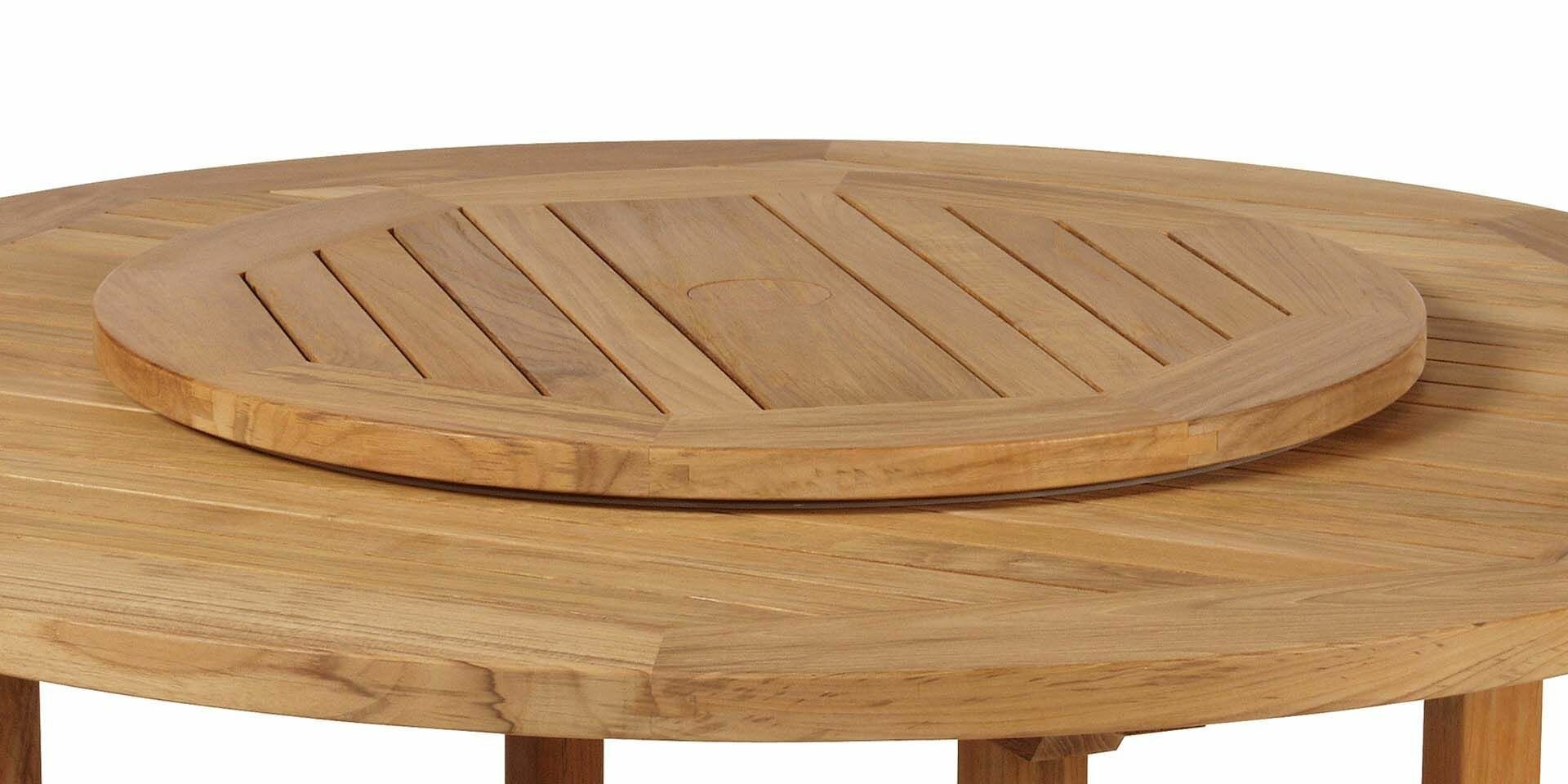 Подставка для стола Lazy Susan, деревянная, из тика