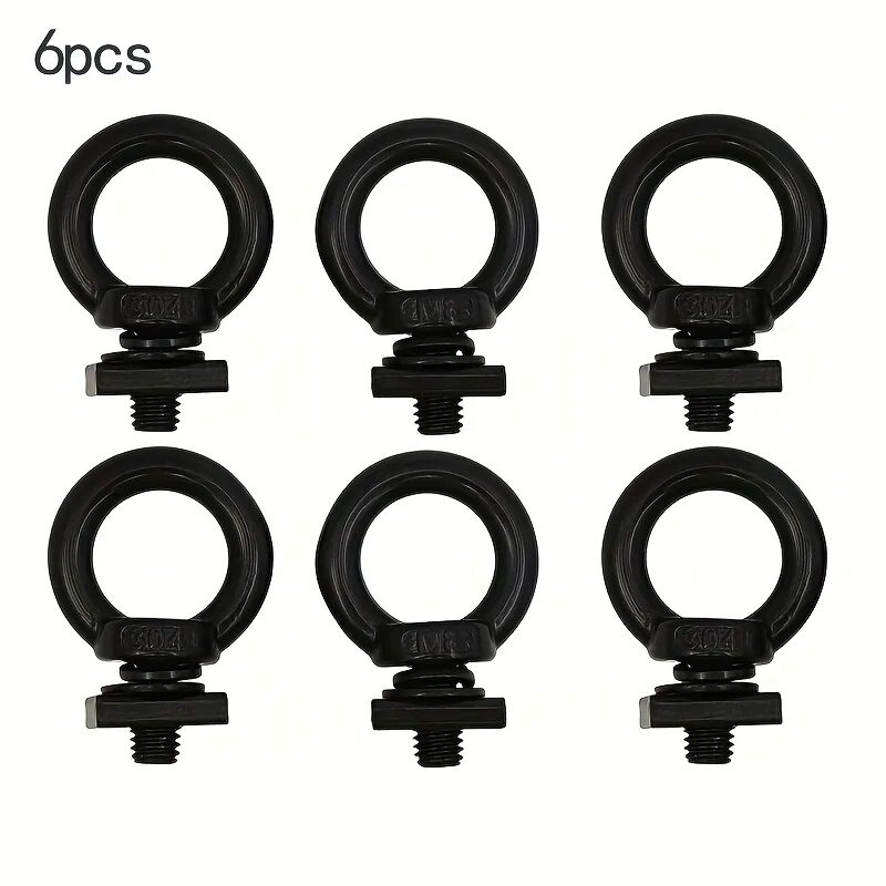 6 шт. болты с Т-образным пазом для багажника на крышу, болты с проушинами из нержавеющей стали, багажник на крышу автомобиля, фитинги с Т-образным пазом, платформа с раздвижным рельсом, кольцо, аксессуары