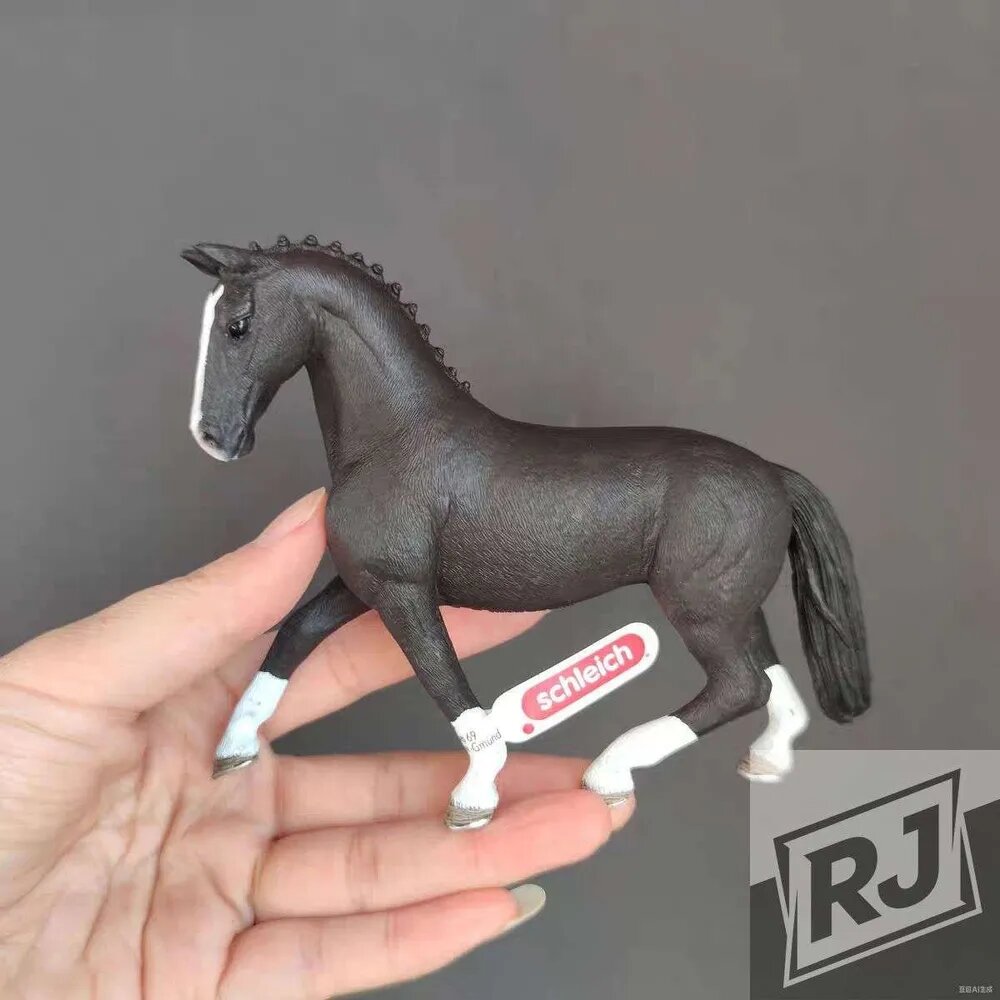 Модель лошади SCHLEICH, немецкий шляйх/конный спорт, мини-имитация лошади, 12.5 см