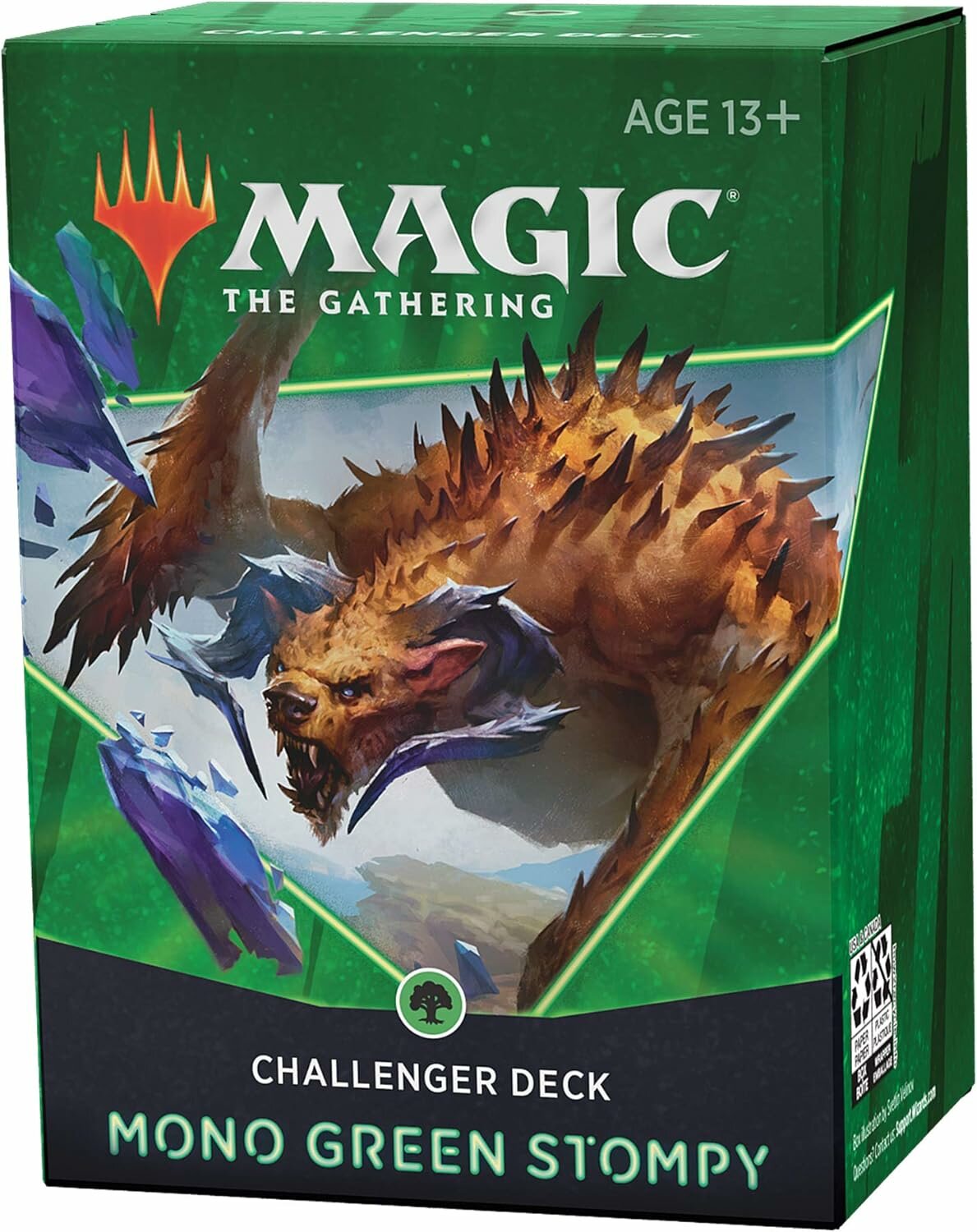 Колода Challenger Deck MTG 2021 Monogreen Stompy, на английском