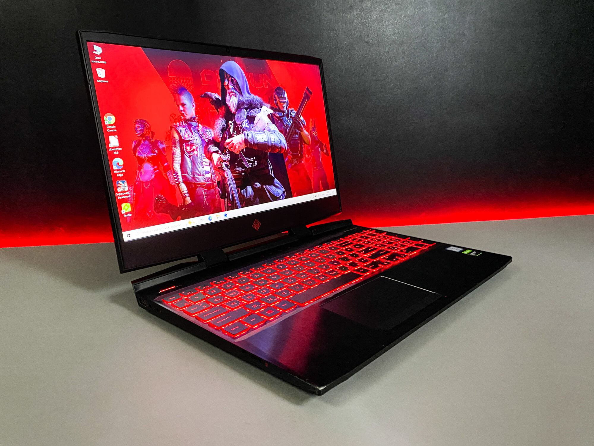Игровой Ноутбук Hp Omen 15.6"/Intel Core i5-9300H 4/8*2.40-4.10GHz/12Gb/GTX1650/SSD512Gb