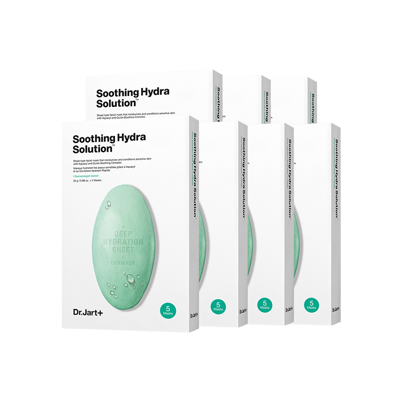 Маска женская DIJIATING круглая тканевая с B5 для увлажнения сухой кожи, зеленая