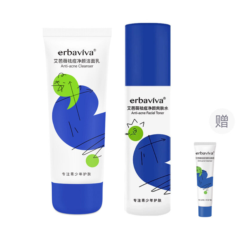 Очищающий гель унисекс Erbaviva 1316129015, контроль себума, от акне, для детей