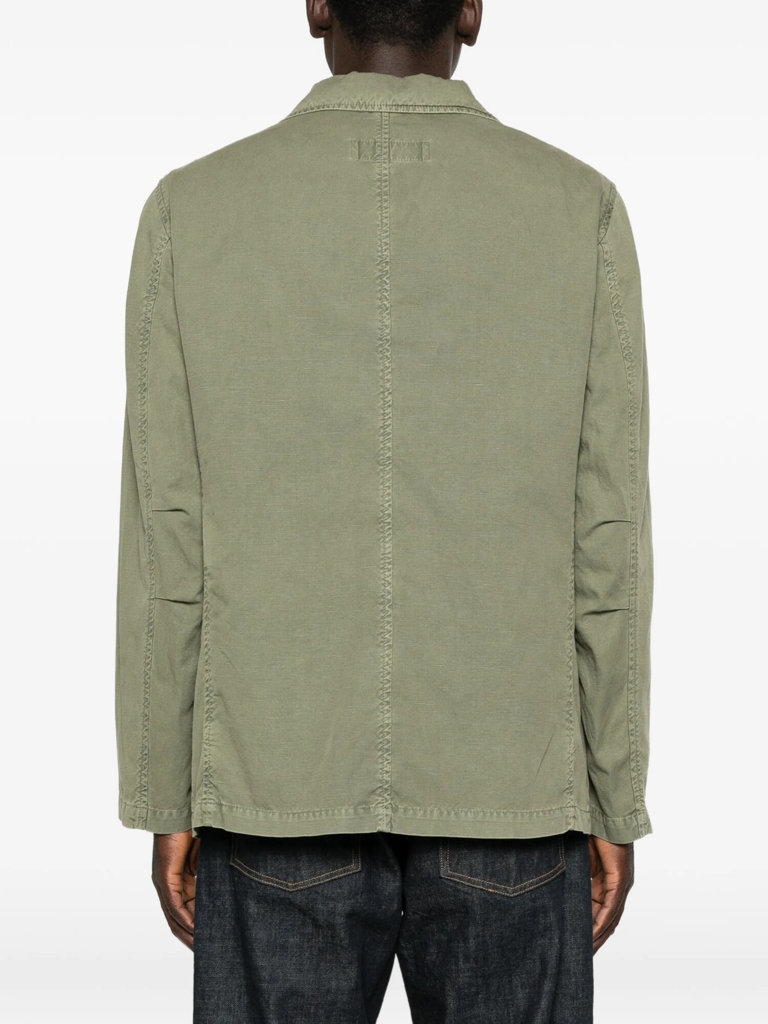 Куртка FAY Logo-patch jacket, размер M, green — фото 1