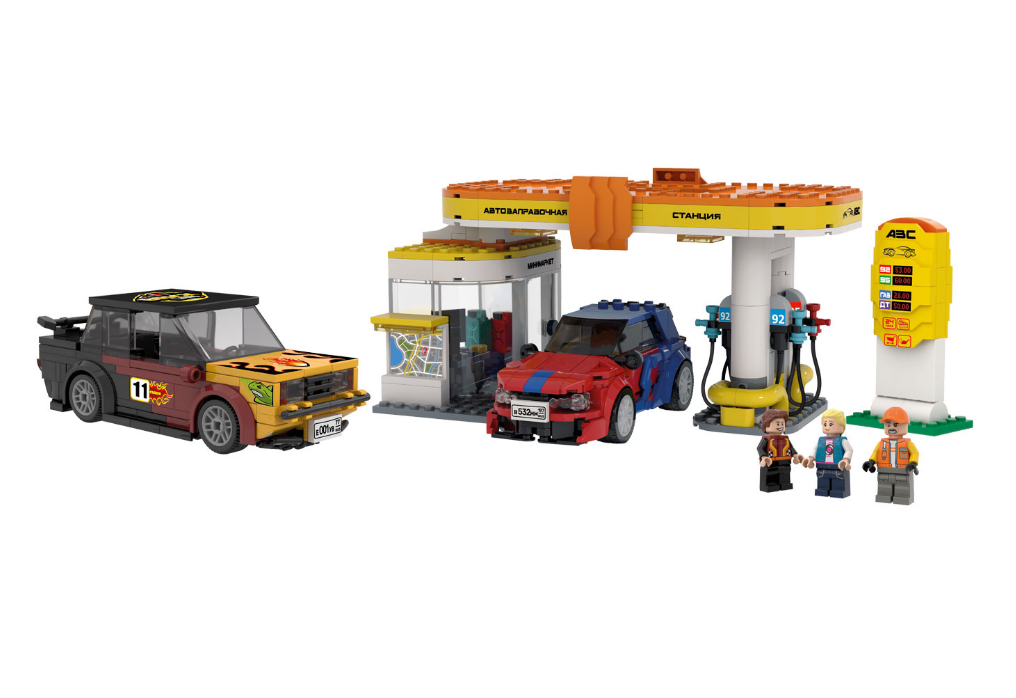 Конструктор Brick Labs Бриксити AB-1303 Конструктор Дрифт на заправке