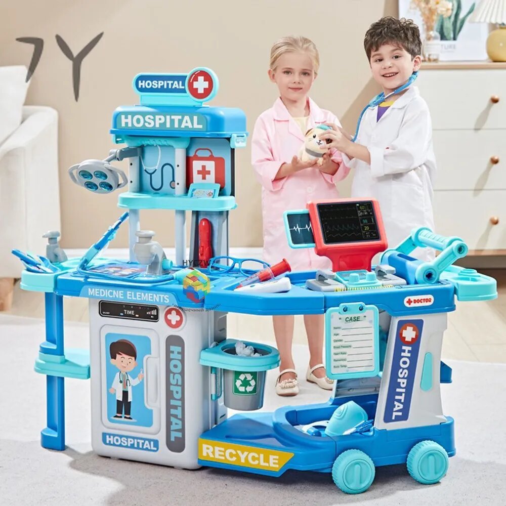 Детский игровой набор доктора, подарок для 5-летней девочки, ролевая игрушка доктора