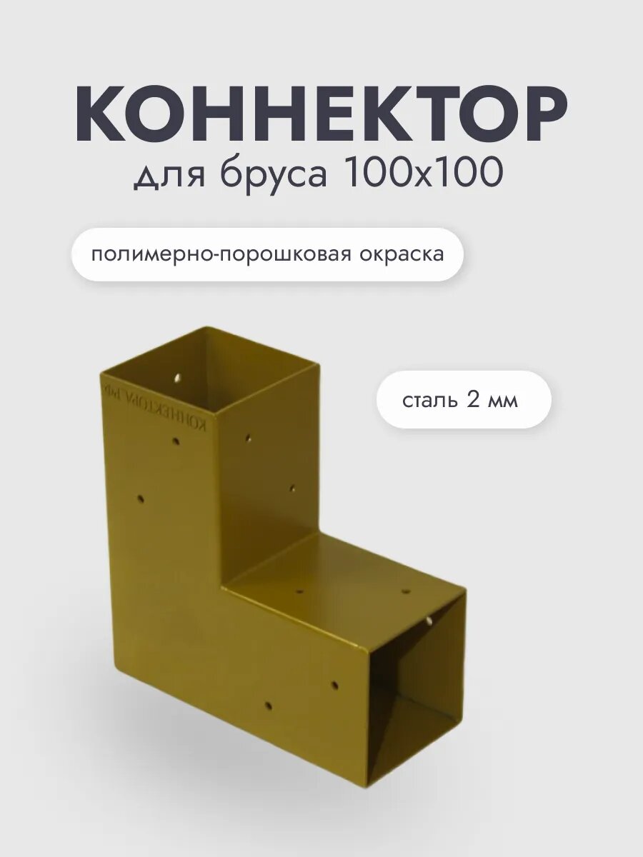 Кронштейн-коннектор двойной под брус 100*100