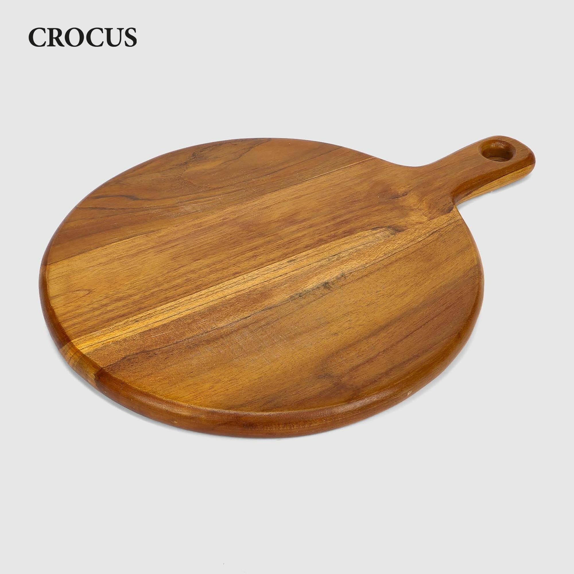 Доска разделочная Crocus Ping pong с ручкой 30x30 см