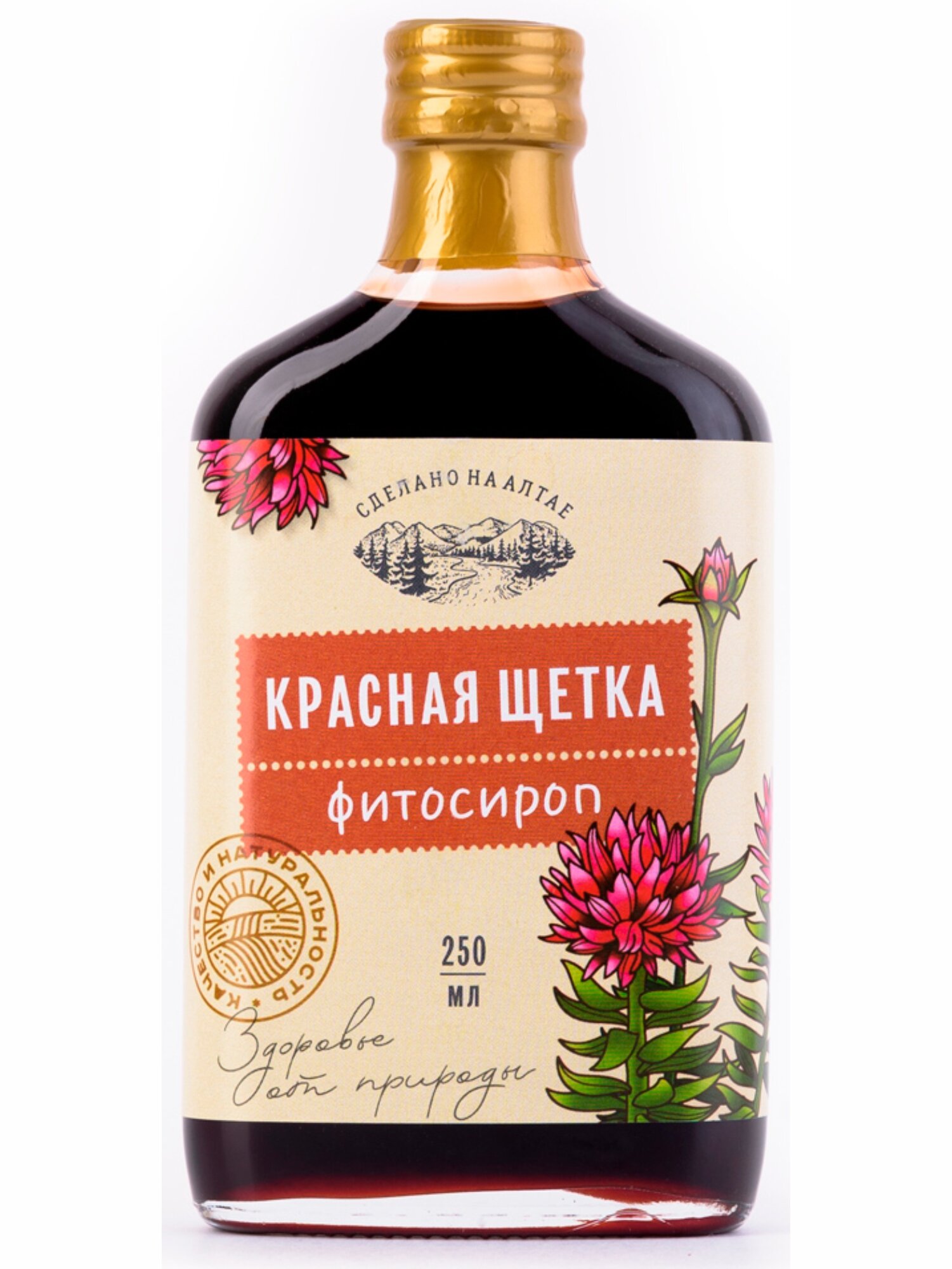 Красная щетка фитосироп от эндокринных и гинекологических заболеваний от бренда "пчела и человек", 250 мл