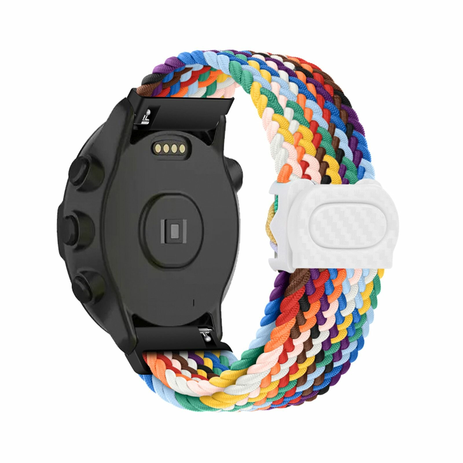 Плетёный ремешок из эластичной ткани для фитнес браслета Suunto 7/Spartan Sport/9 Titanium/9 Baro/Suunto9