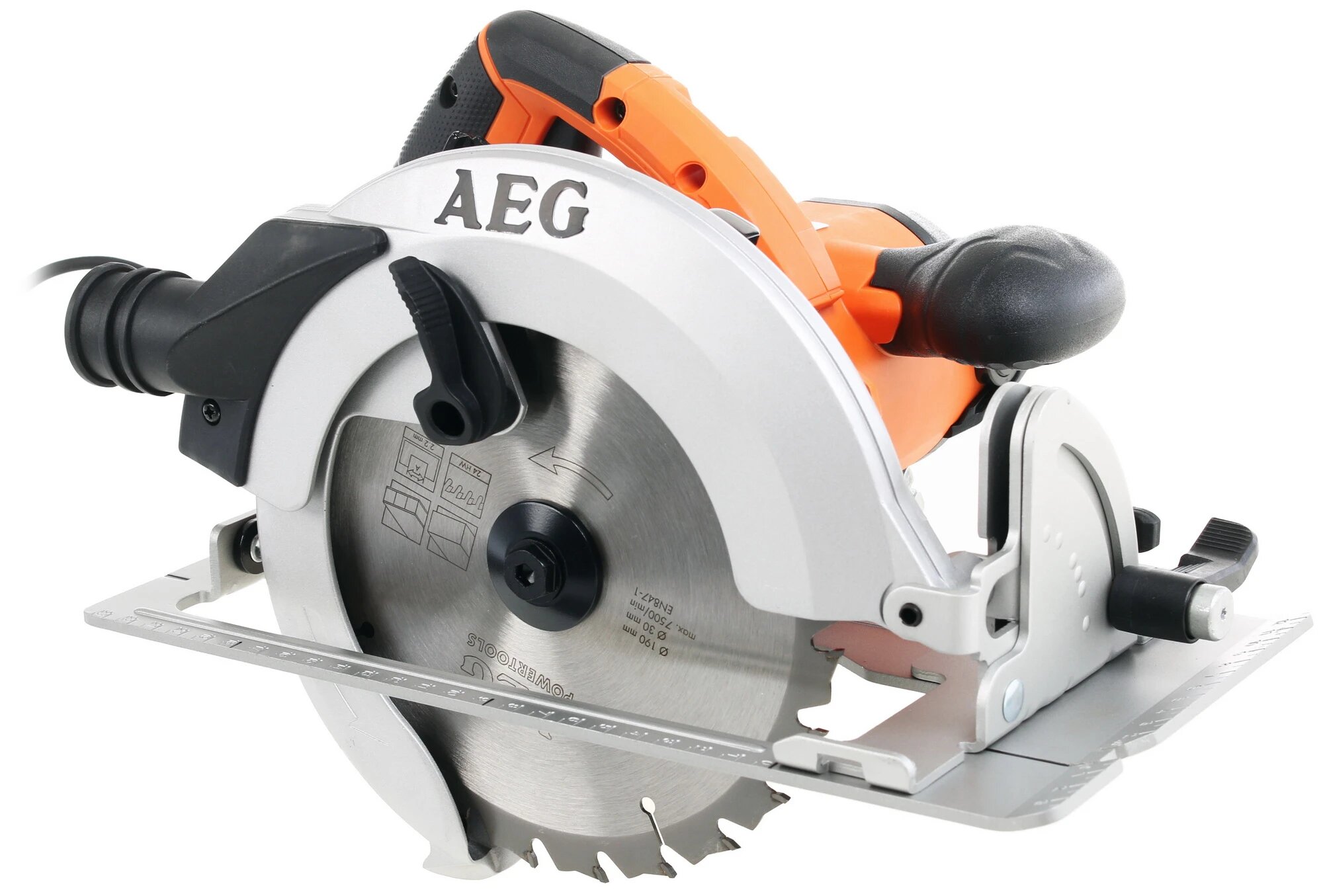 Пила дисковая сетевая AEG KS 66-2 (4935446675) оранжевый, 1600 Вт