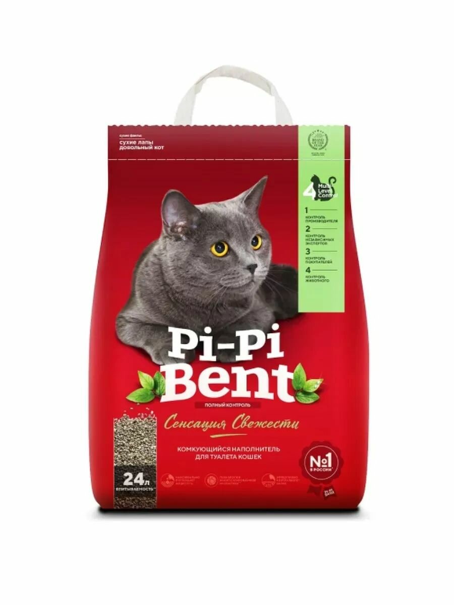 Наполнитель комкующийся Сенсация свежести 24 л.