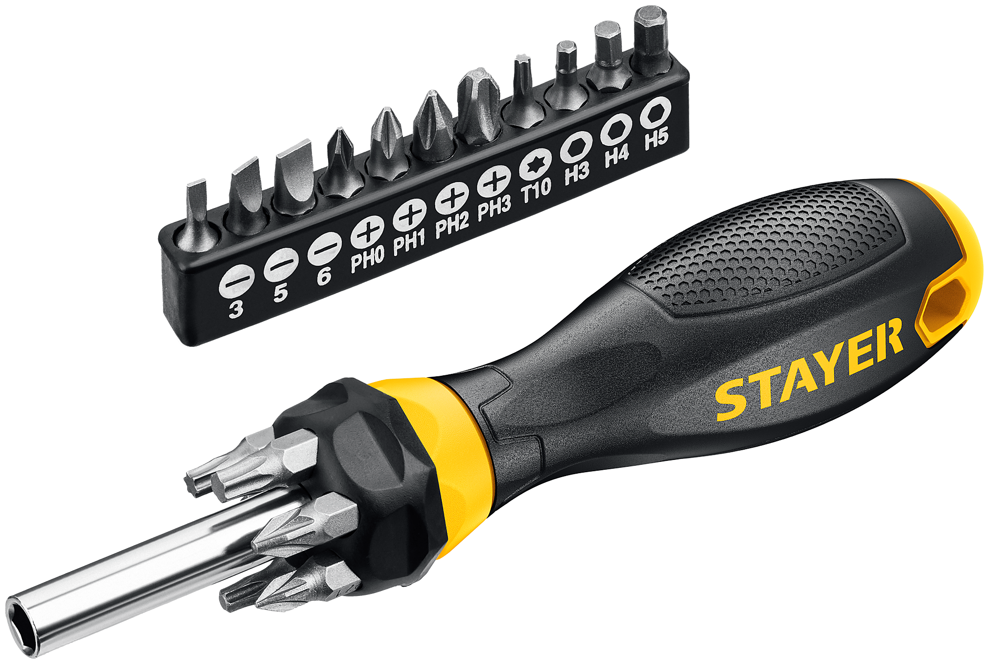 Набор STAYER Hercules-B18 набор: отвертка-битодержатель с насадками 18 шт (2545-H5_z02)
