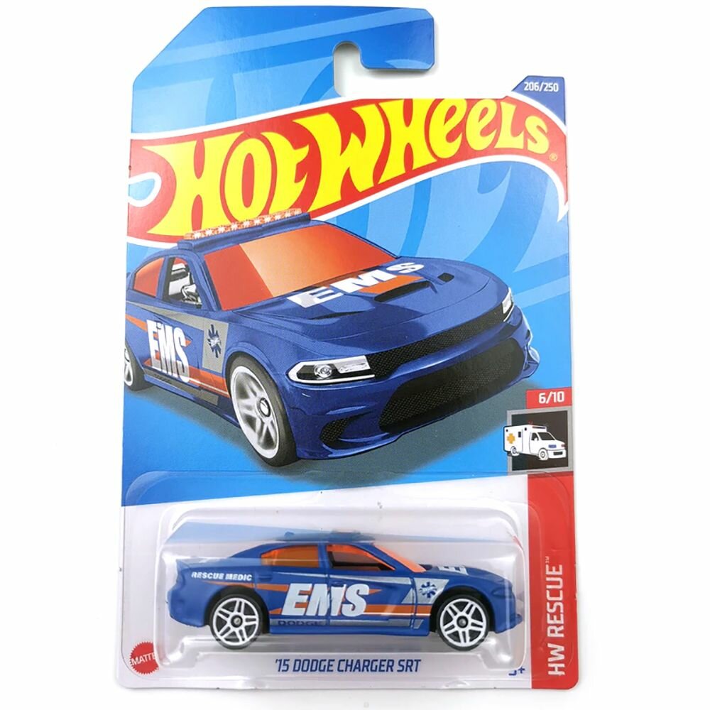 Машинка базовая Hot Wheels 15 Dodge charger STR синий EMS