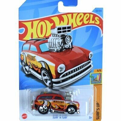 Машинка базовая Hot Wheels Surf'n Turf красный-оранж