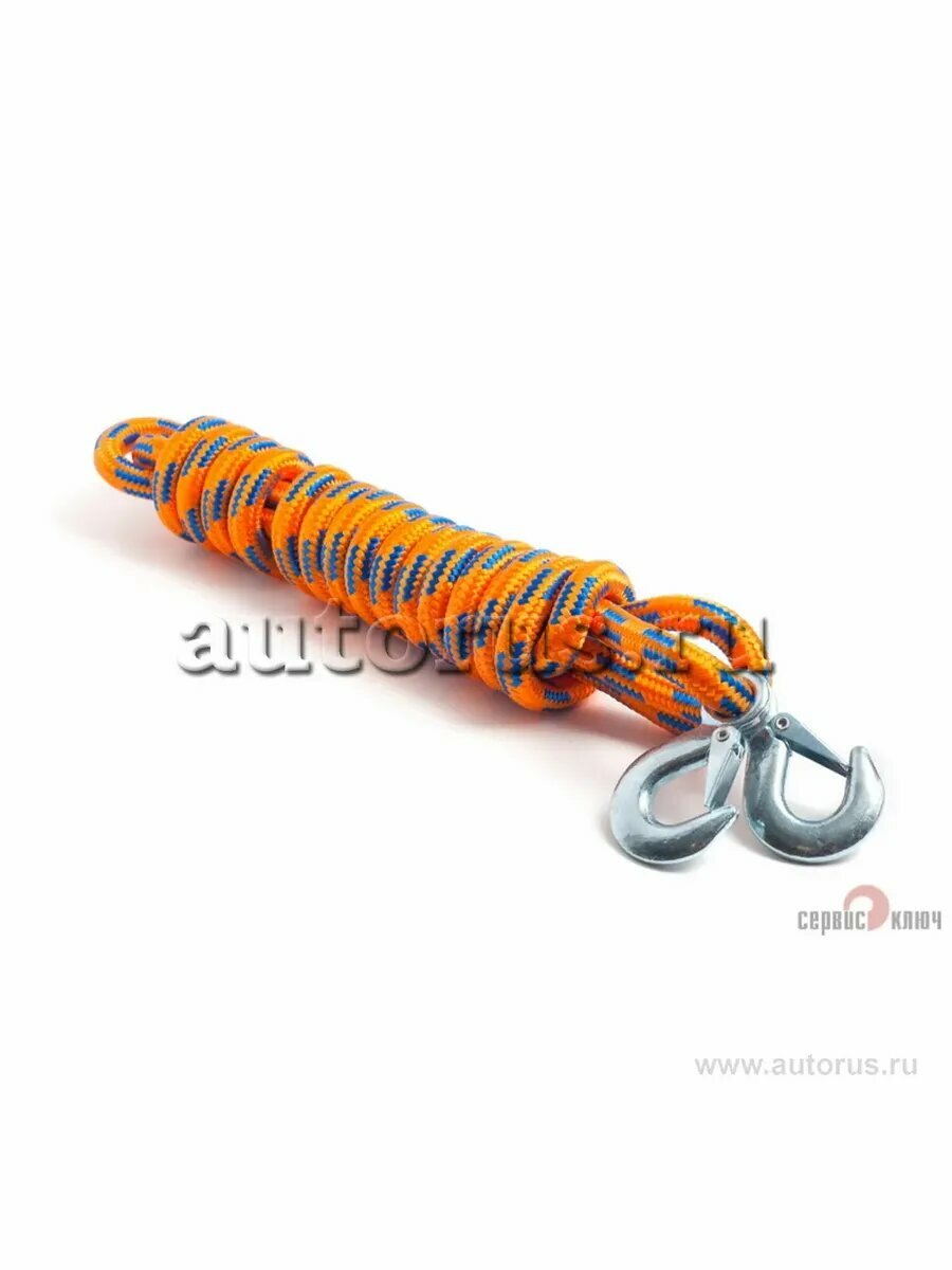 Трос-шнур альпинистский 7т. (2 крюка) Сервис ключ 73757