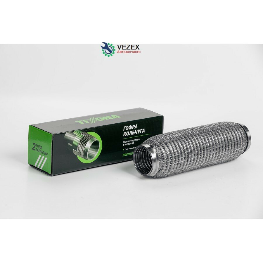 TIXONA P50250WM Гофра 50/250 (AISI 304 wire mesh, interlock) P50250WM
