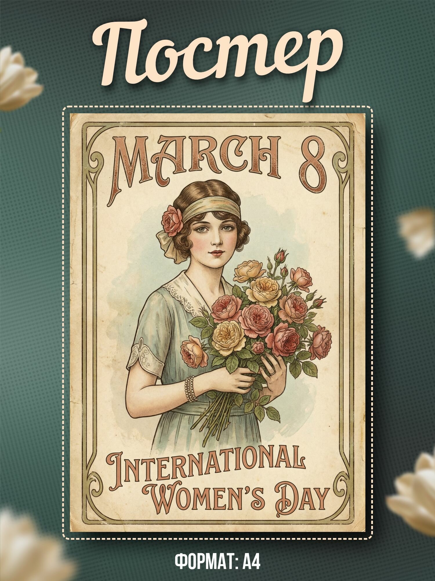 Плакат 8 марта