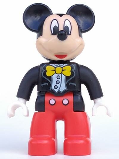 Минифигурка Lego 47394pb194 Duplo Figure Lego Ville, Mickey Mouse, Jacket, Vest and Bow Tie (6108826 / 6206114 / 6269841)