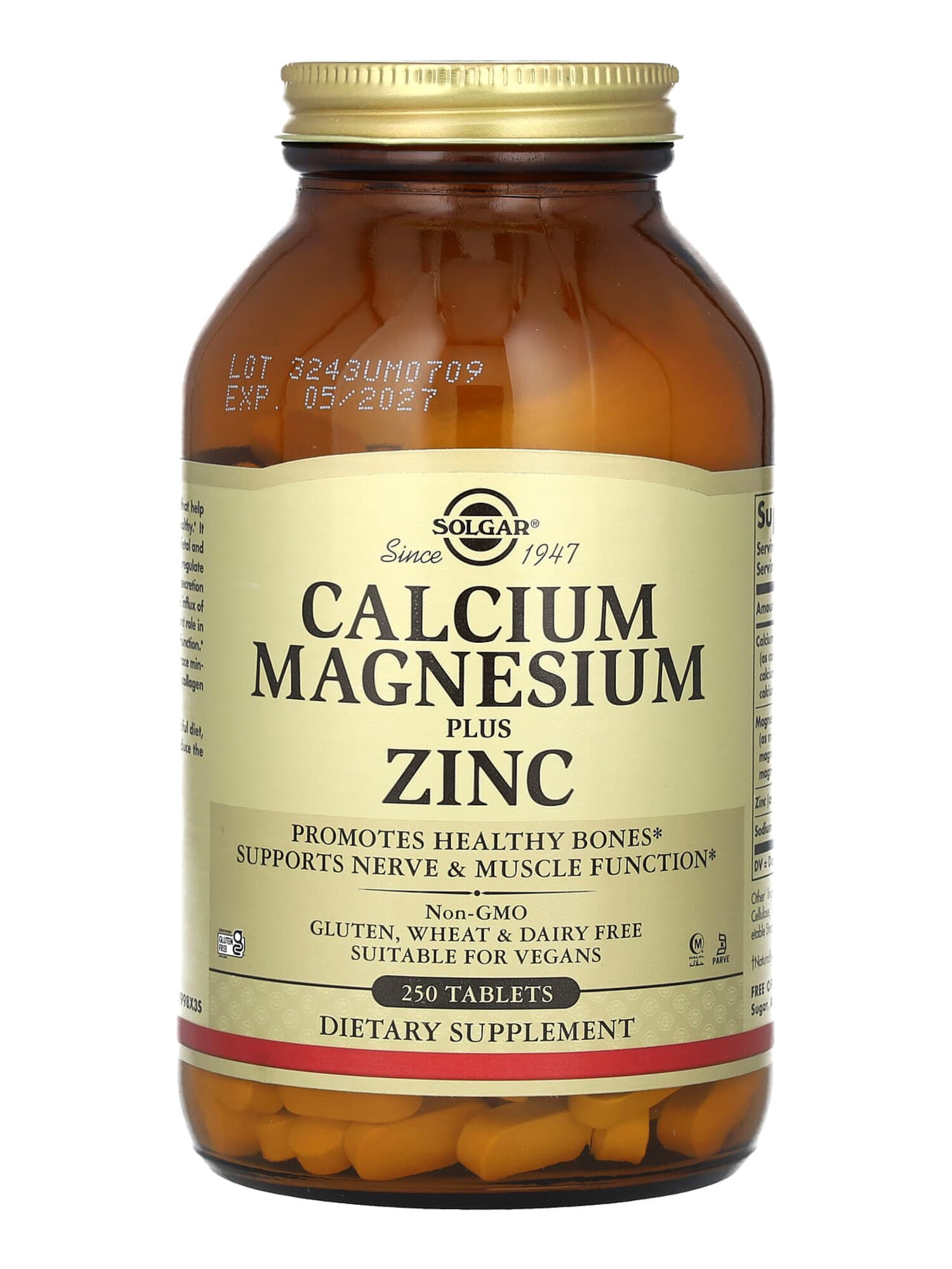 Calcium Magnesium plus Zinc 333/133/5 мг, минеральный комплекс, 250 таблеток