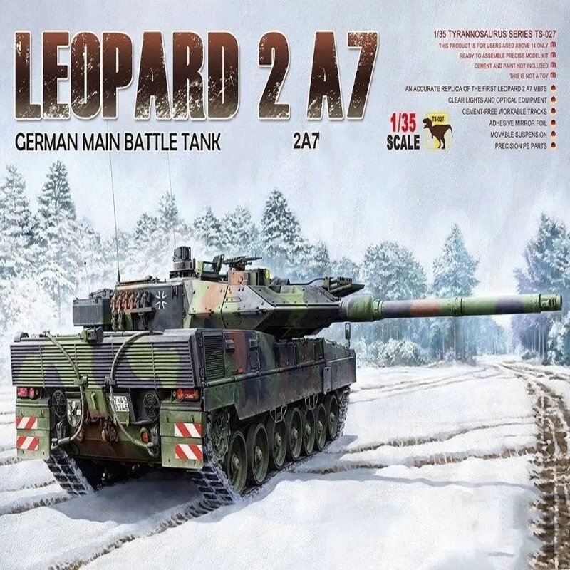 Meng Model ts-027 1/35немецкий основной tank leopard 2 a7 brand танки