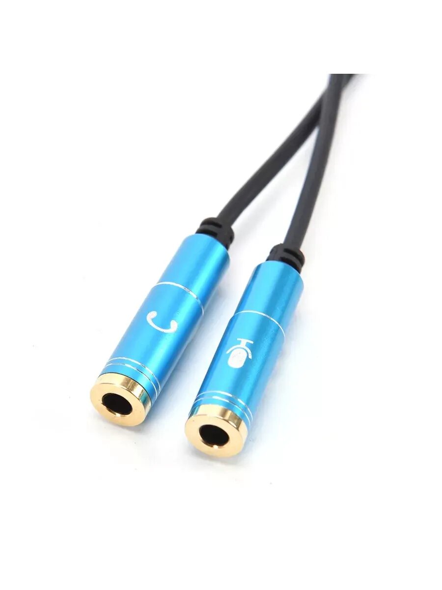 Аудио разветвитель Jack 3.5 мм для наушников и микрофона