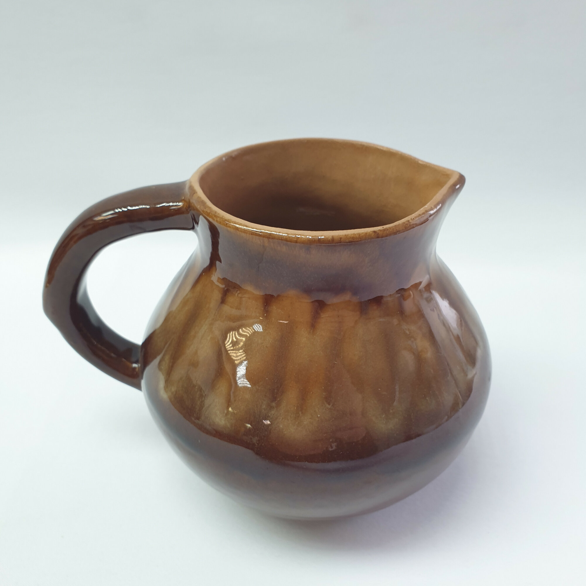 Винтажный кувшин, обливная керамика 1.35 л, СССР