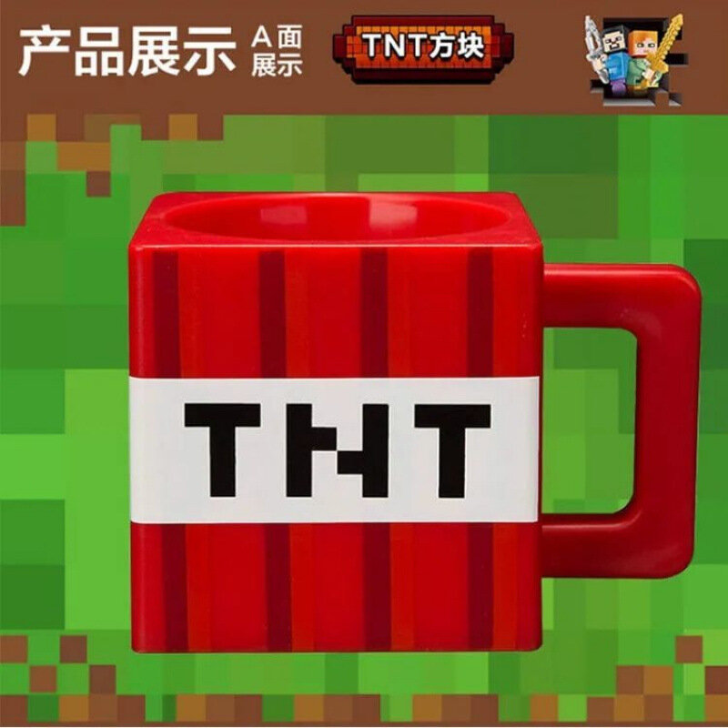 Кружка Minecraft с Эндерменом и Крипером, игровая атрибутика, детская чашка для воды