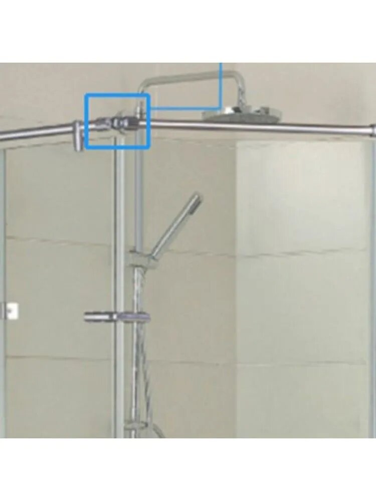 Соединитель стеклянной двери ванной комнаты