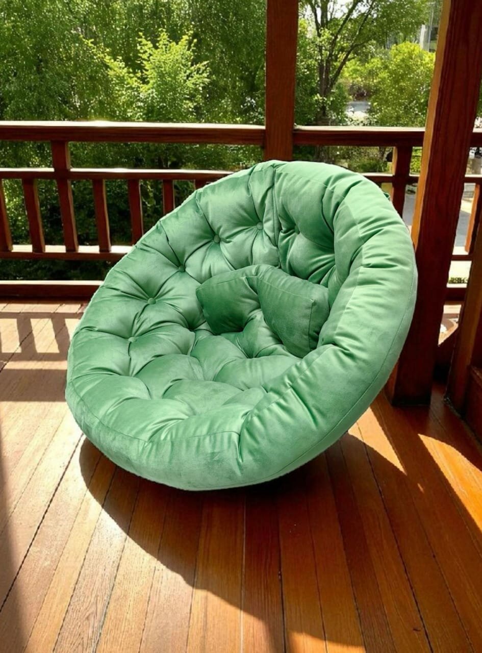 Кресло матрас бескаркасное трансформер 180х90 см, зеленый