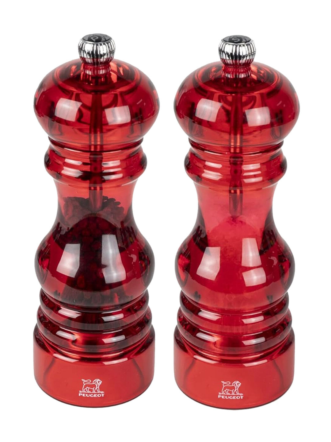 Набор мельниц PEUGEOT Podium, для соли и перца, акрил, 18 см