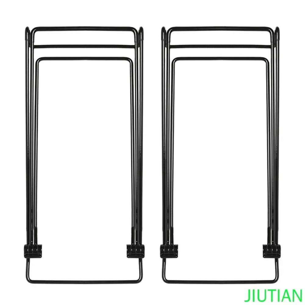 Набор мебельной фурнитуры - Черный металлический стеллаж для хранения и организации пространства