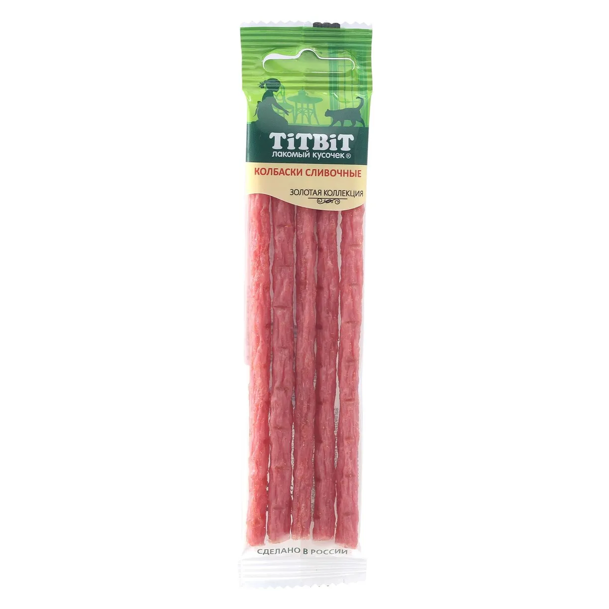 Лакомство для кошек Титбит Колбаски сибирские, 20гр