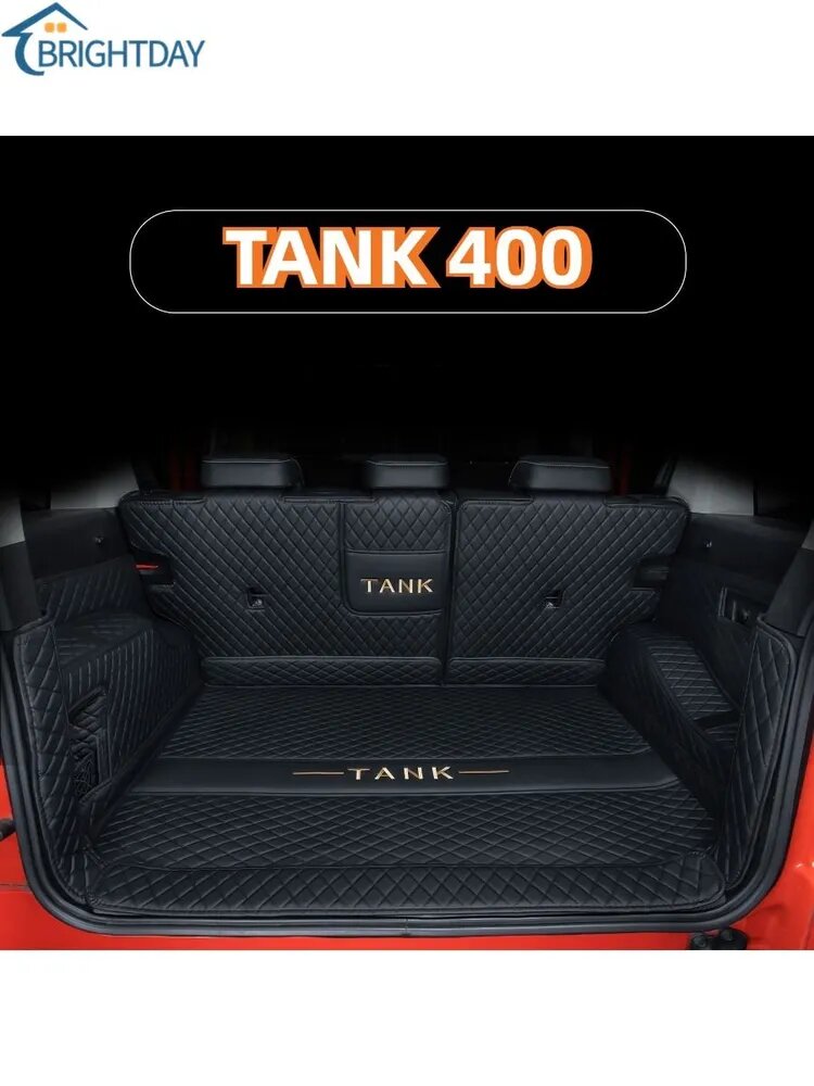 TANK Коврик в багажник, Искусственная кожа, Искусственные материалы, 1 шт.