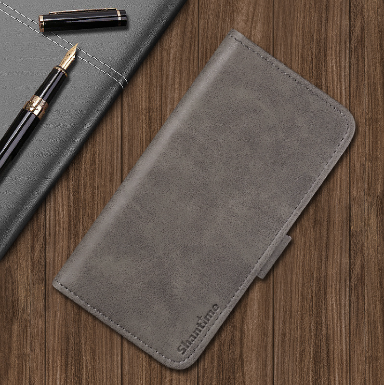 Чехол-книжка MyPads Bella cucitura из импортной кожи с мульти-подставкой и визитницей для ZTE Blade V9