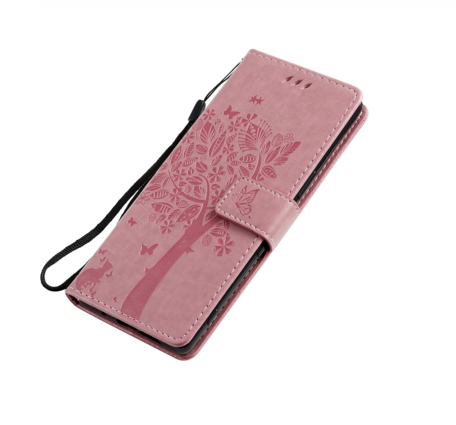 Чехол-книжка MyPads для Sony Xperia L1 / L1 Dual 5.5 из импортной кожи с мульти-подставкой и визитницей розовый
