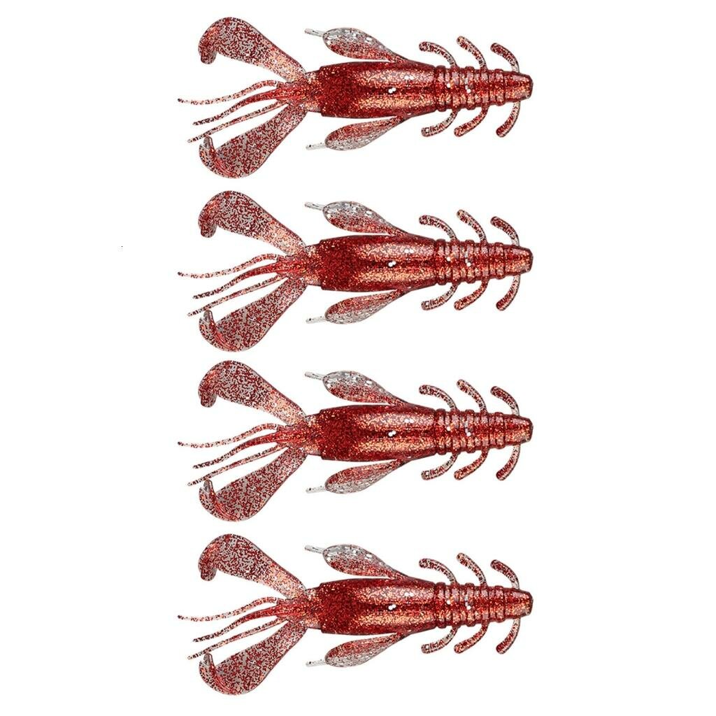 Искусственные приманки-раки, красный